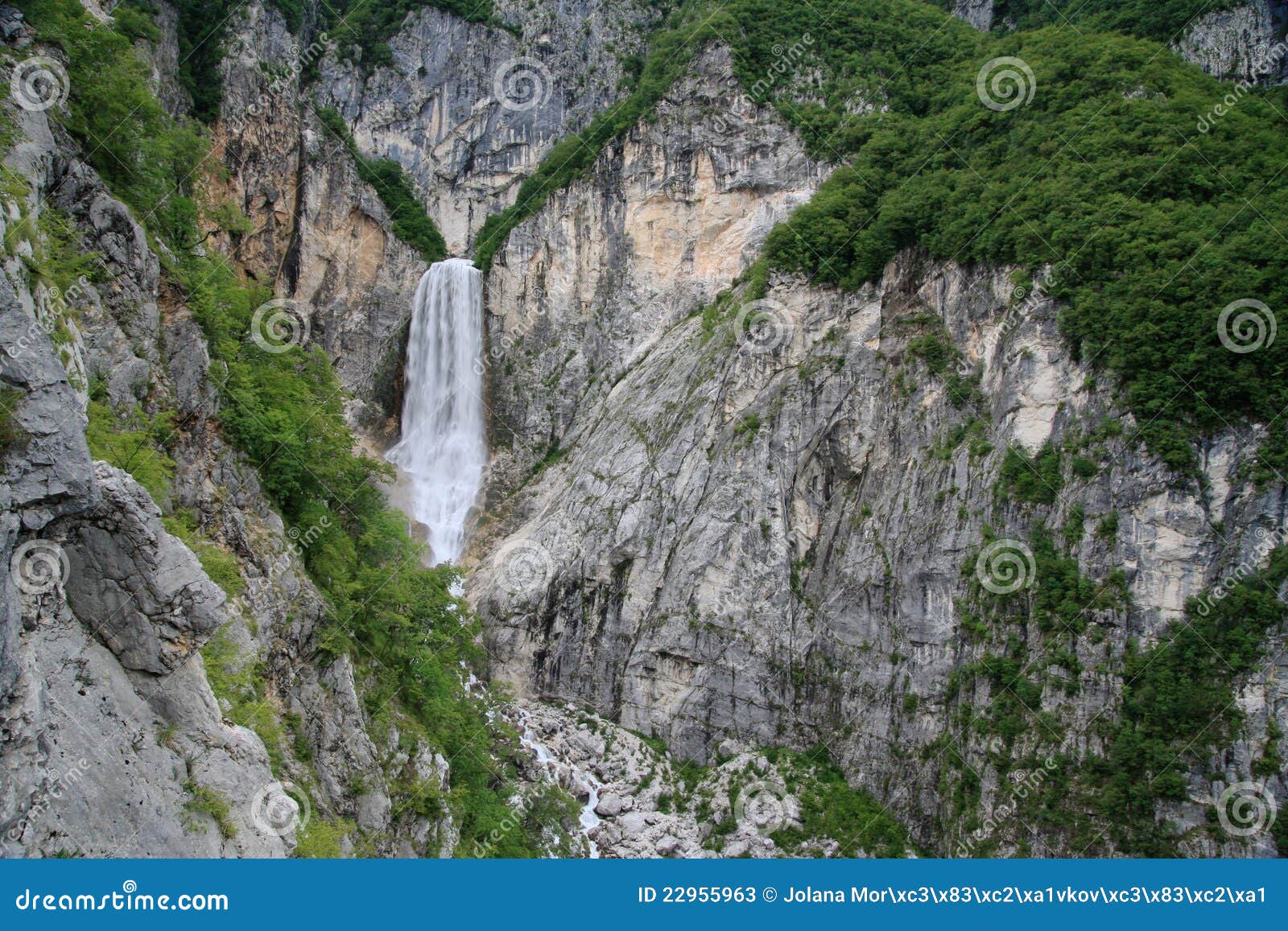 Boka waterfall stock image. Image of vacation, water - 22955963
