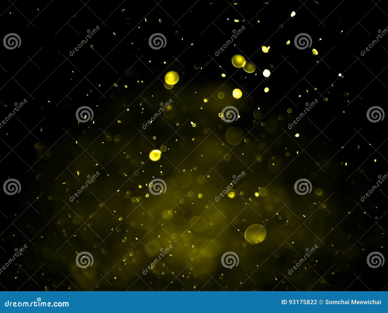 Bokeh Abstract Background with Gold Light Color Stock Photo - Image of ...