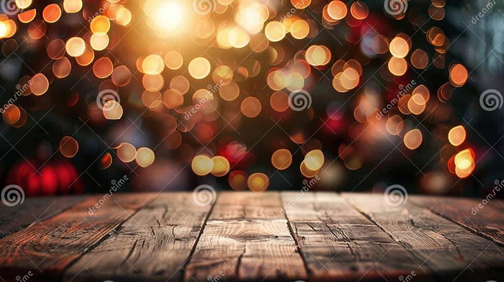 Bokeh Background with Empty Center for Text Overlay Stock Illustration ...