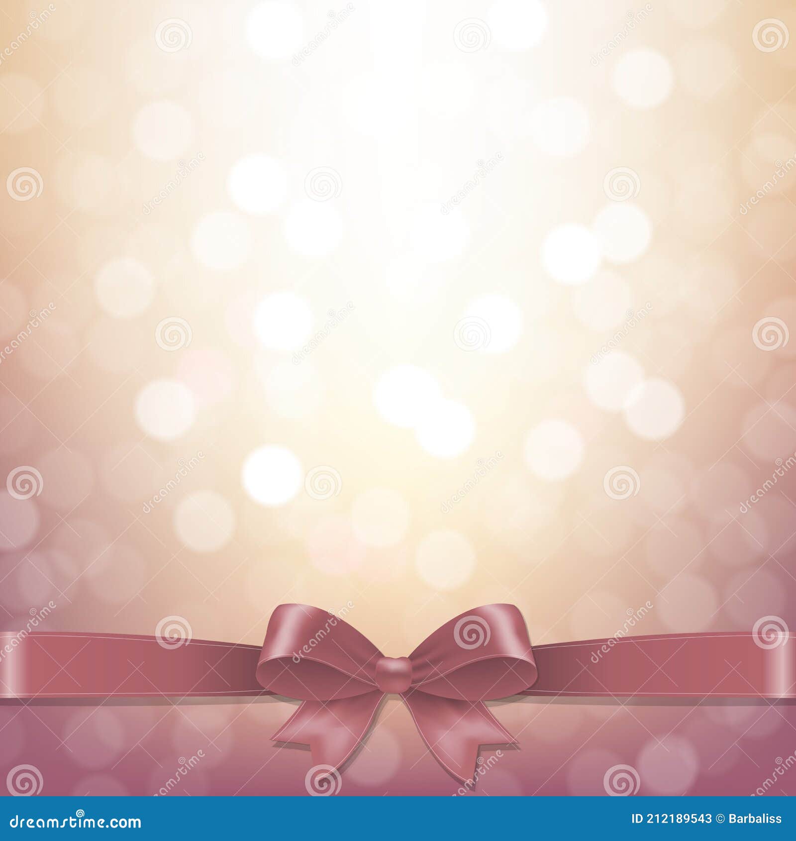 Bokeh Background with Pastel Ribbon Stock Vector - Illustration of ...