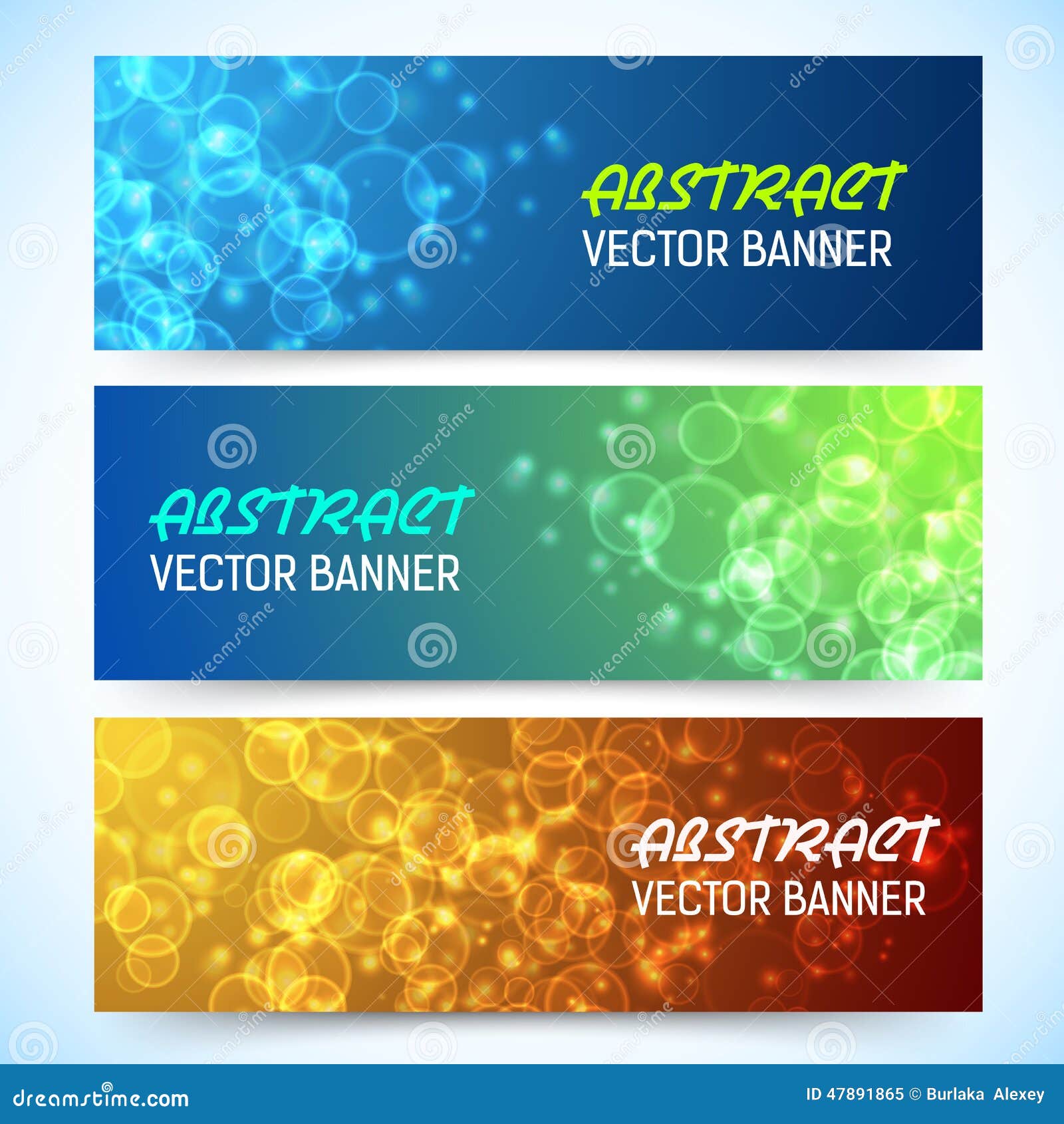 Bokeh Banner Background Vector Illustration Stock Vector - Illustration ...