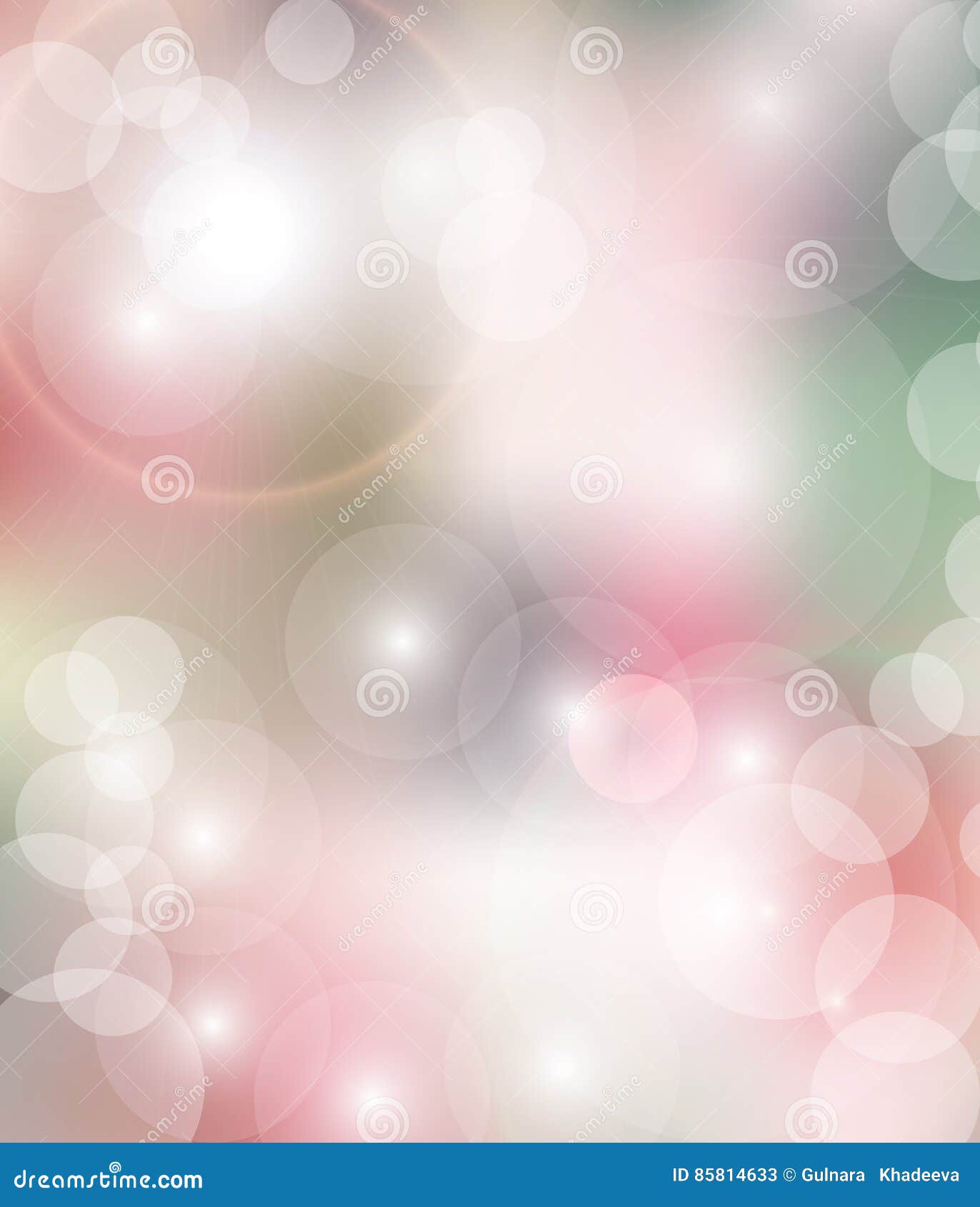Bokeh Blurry Natural Abstract Pink Background. Spring Background ...