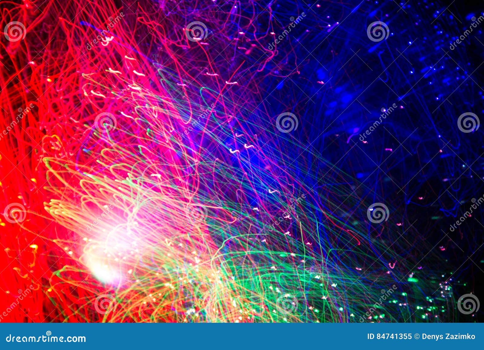 Bokeh Colored Lights on Black Background Stock Image - Image of design ...