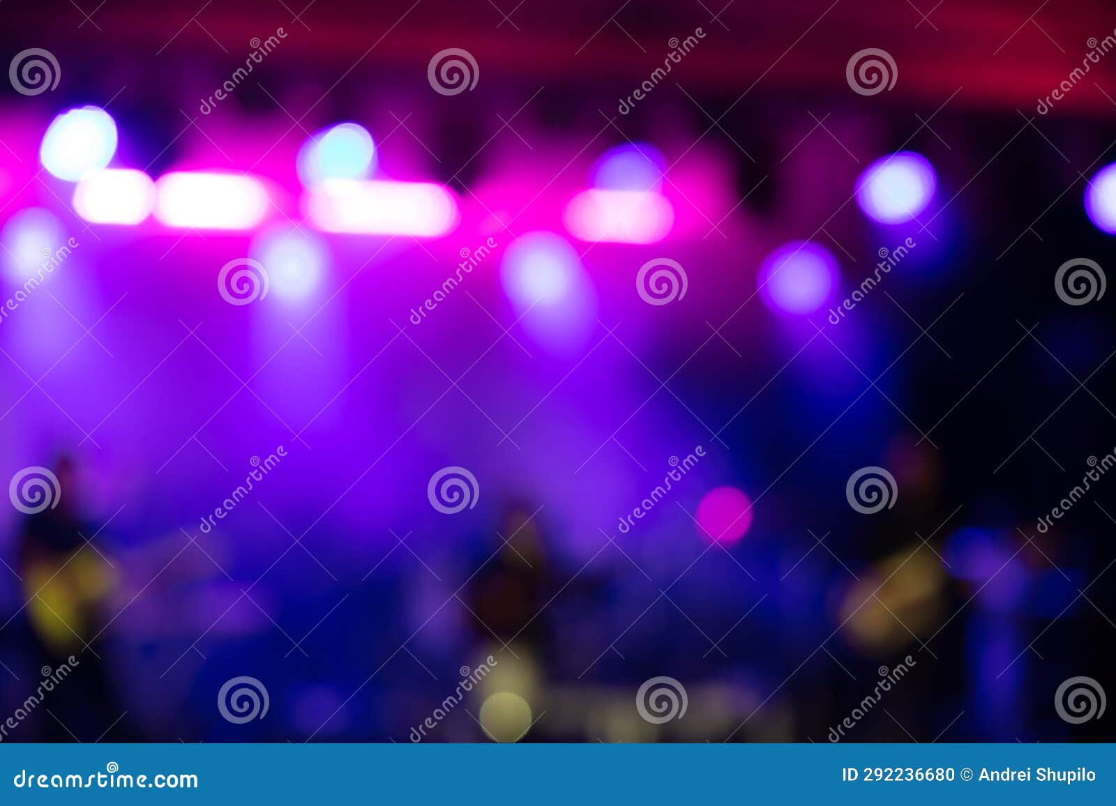 Bokeh from the Concert from Pink Blue Light Stock Photo - Image of ...