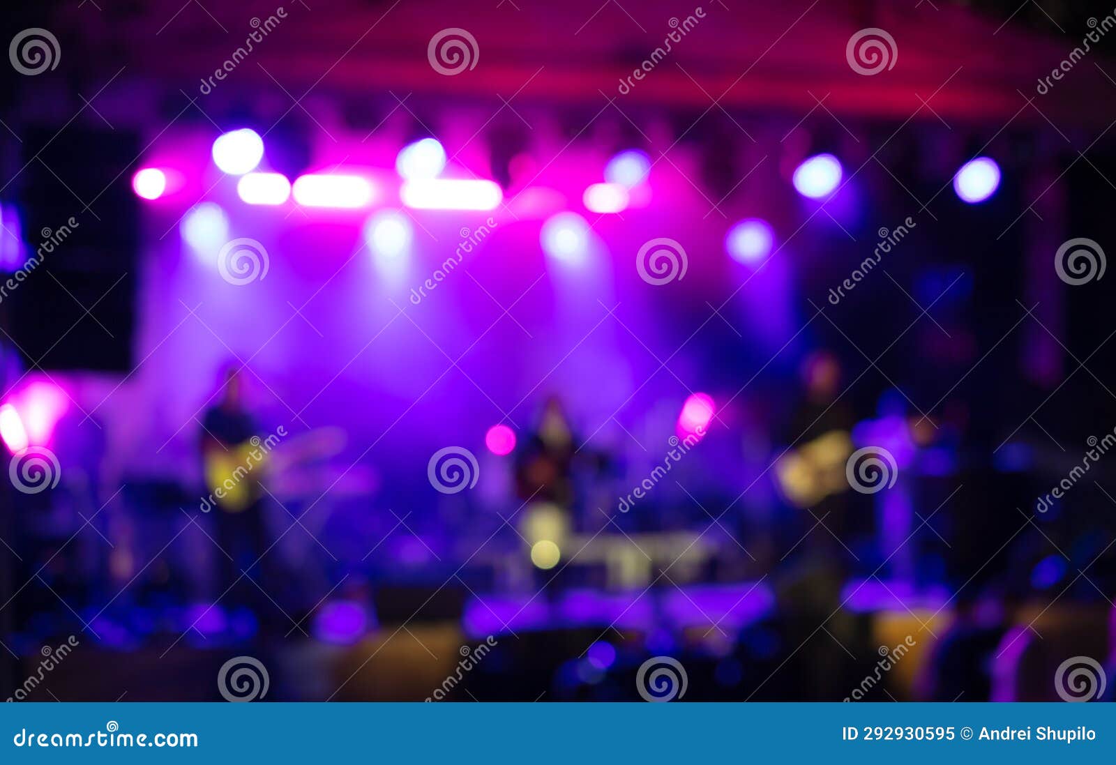Bokeh from the Concert from Pink Blue Light Stock Image - Image of ...