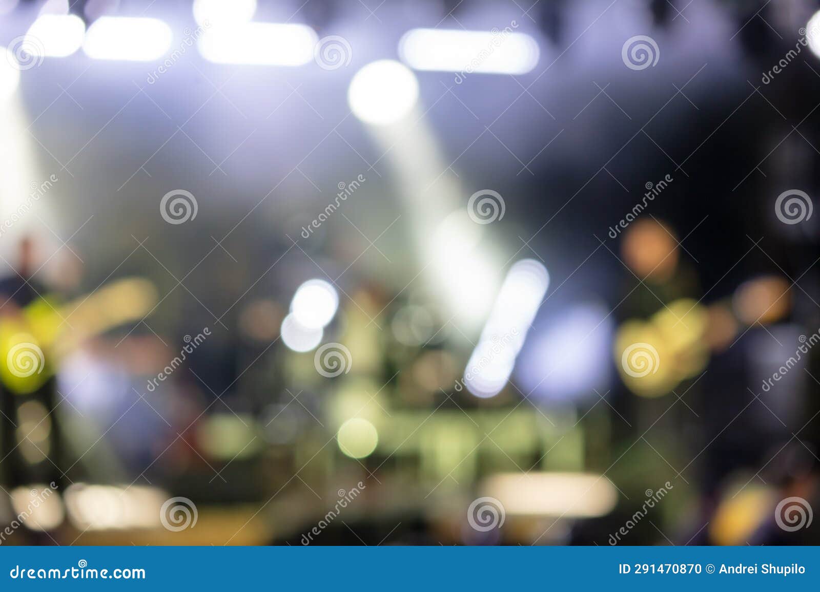 Bokeh from a Concert of Yellow-green Light Stock Photo - Image of ...