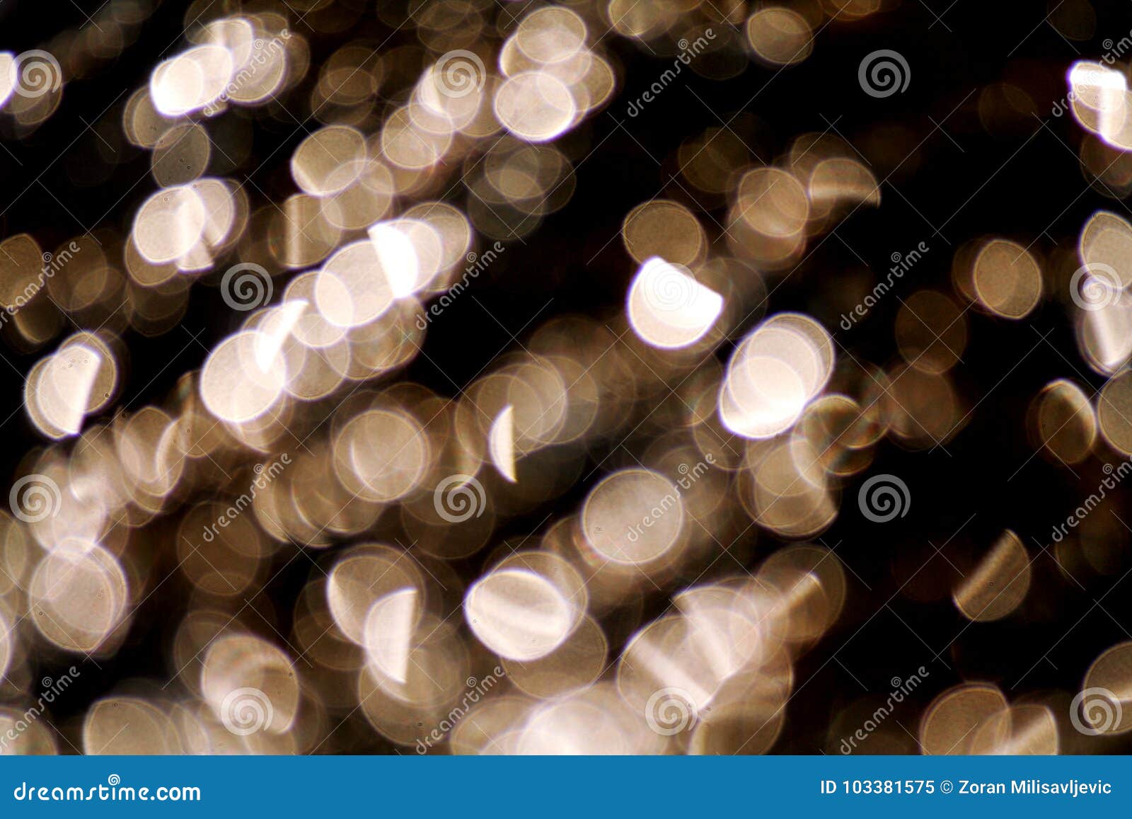 Bokeh Effect Background, Reflection of Light with Black Background ...