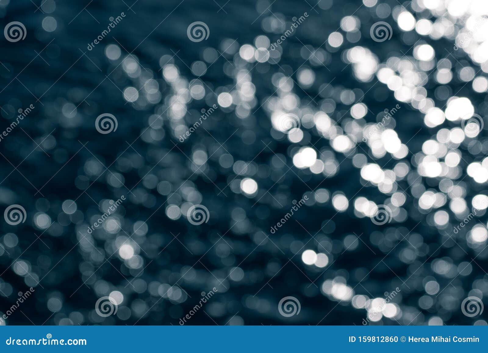 Bokeh Effect.the Bokeh of the Lens from the Surface of the Water ...