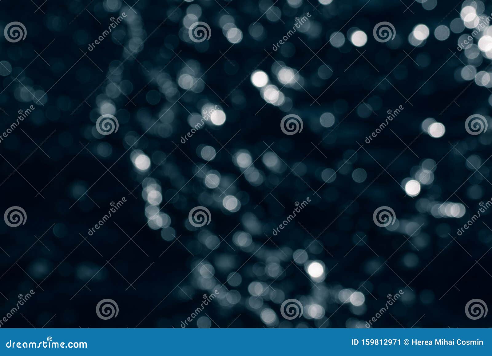 Bokeh Effect.the Bokeh of the Lens from the Surface of the Water ...