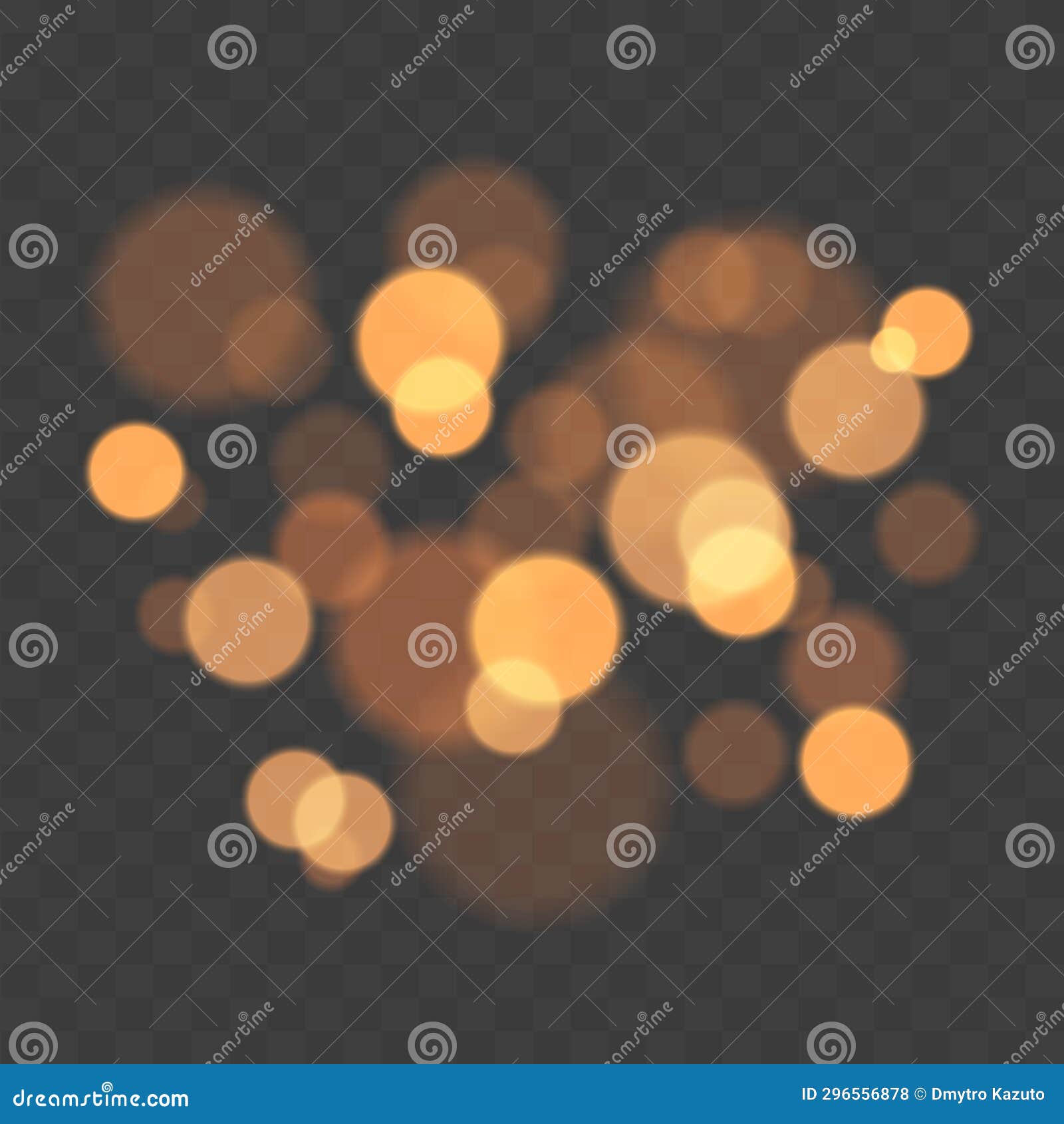 Bokeh Effect on a Transparent Background. Vector Illustration Stock ...