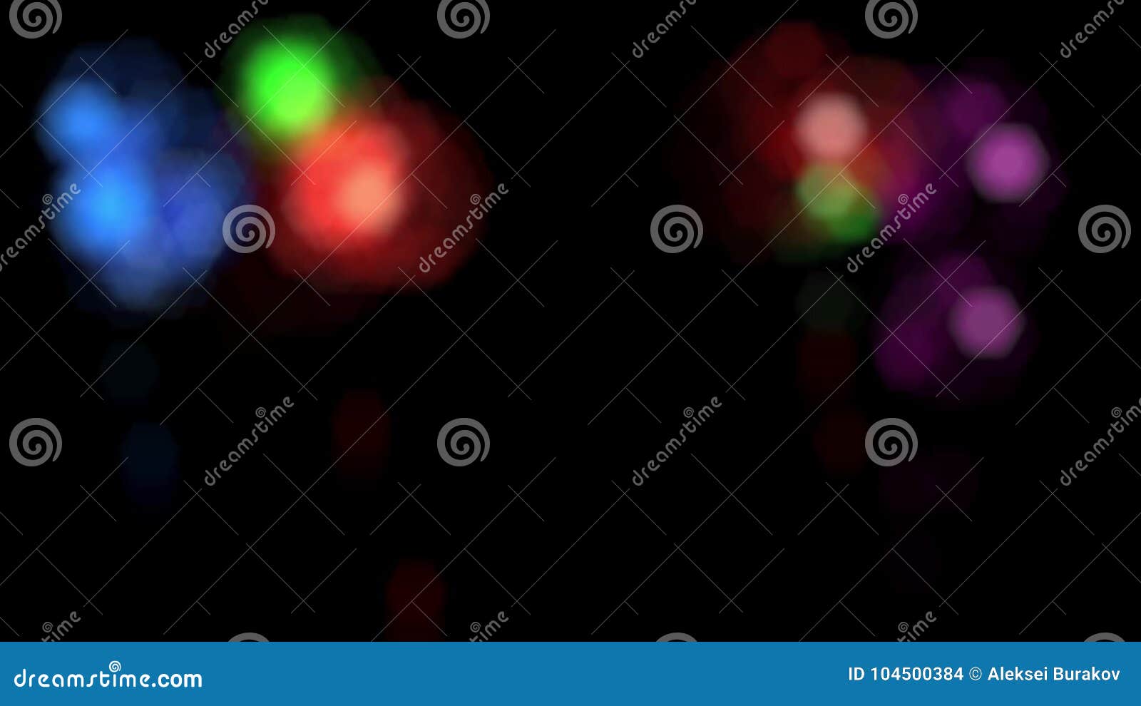Bokeh of Fireworks. Lens Blur Effect for Multi Colored Fireworks. V15 ...