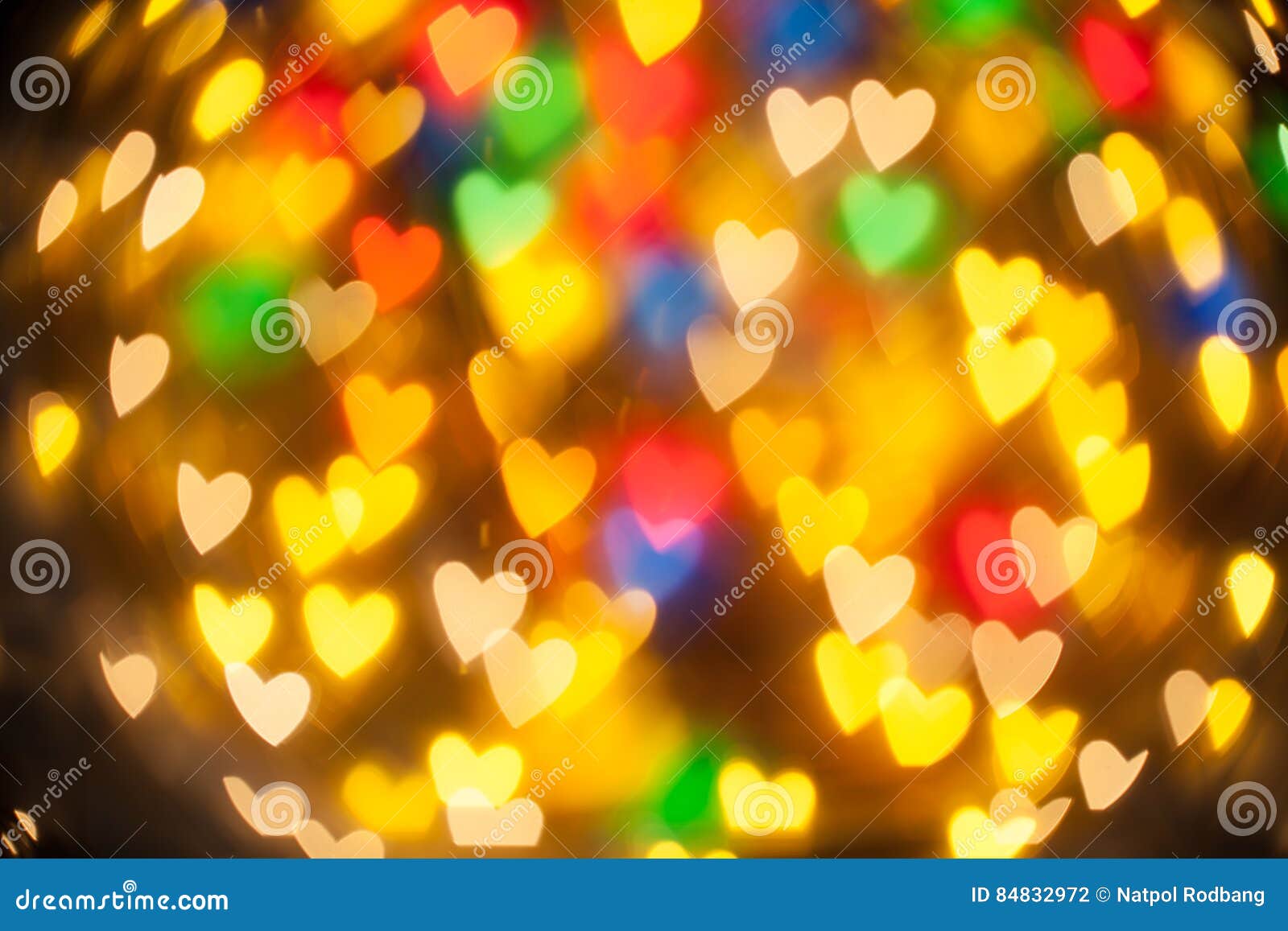 Bokeh of Heart Blur Background Colorful Stock Photo - Image of ...