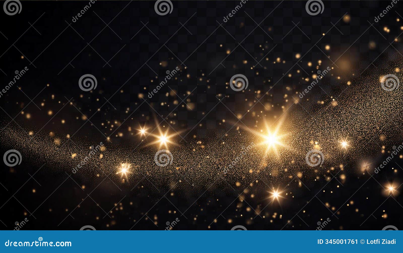 Bokeh Light Effect with Lots of Shiny Shimmering Particles Isolated on ...