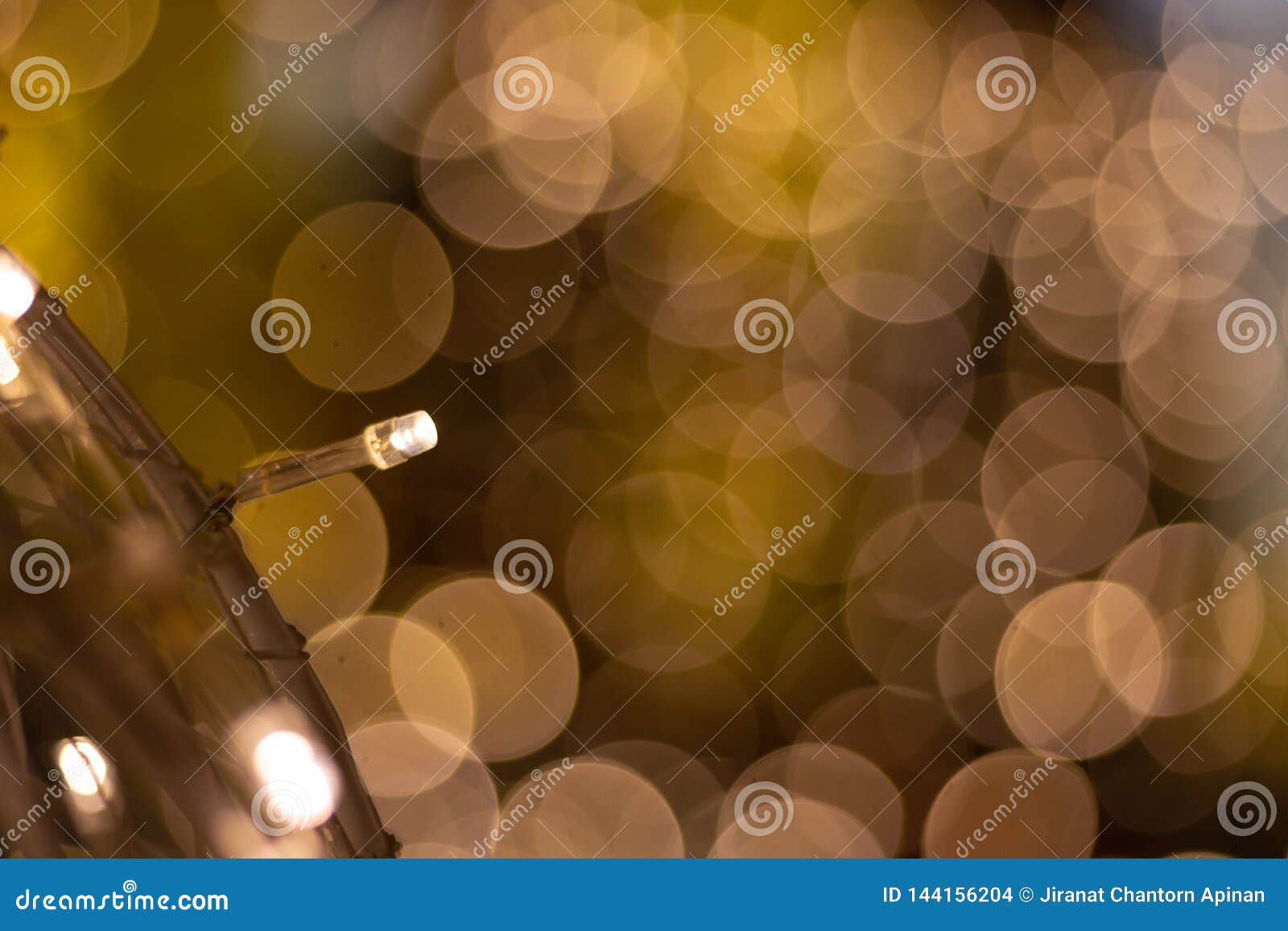 Bokeh of Light with Long Ube of Light on the Metal Net Stock Photo ...