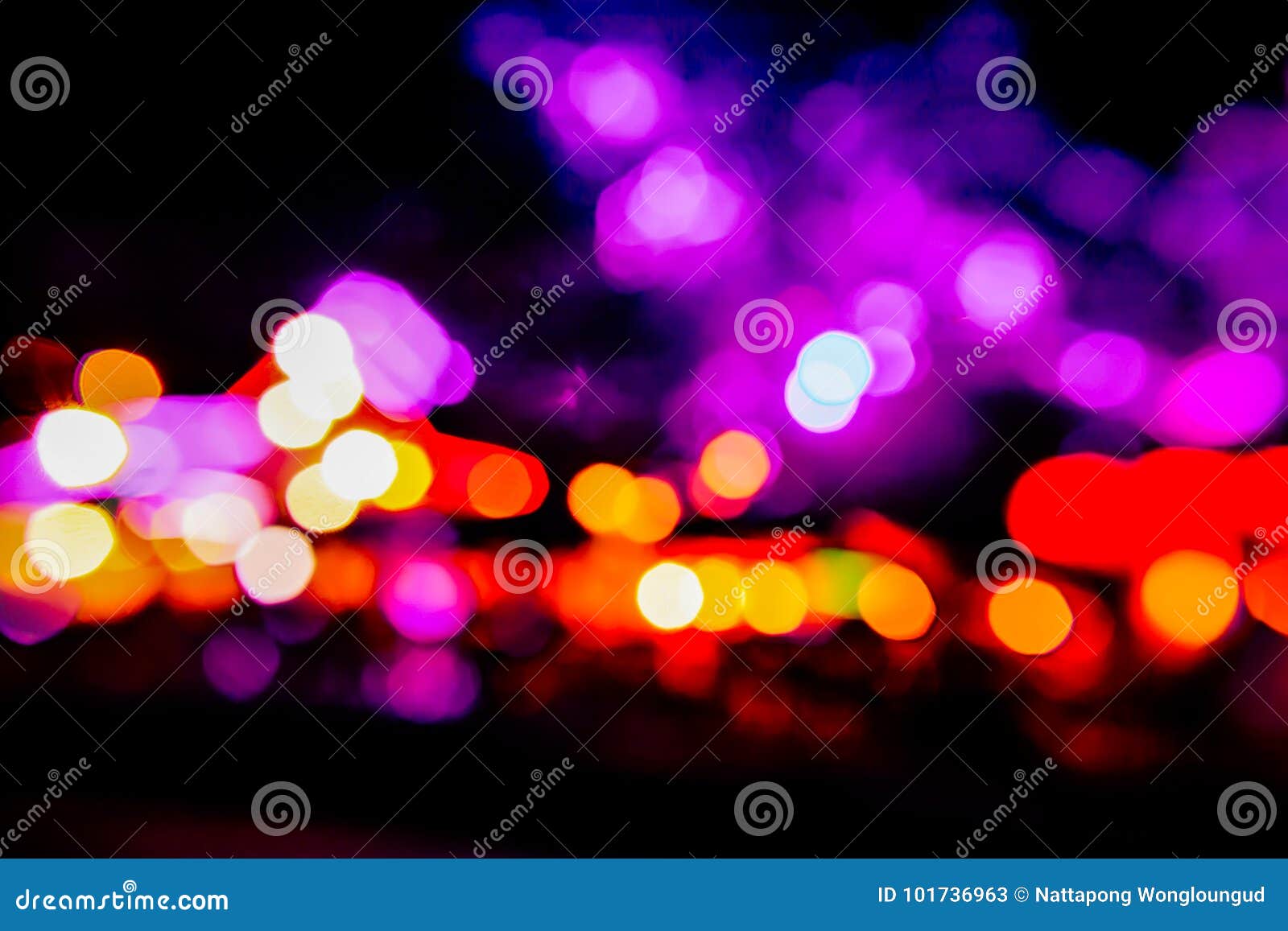 Bokeh Light Multi Color Out of Focus Blur. Stock Image - Image of stage ...
