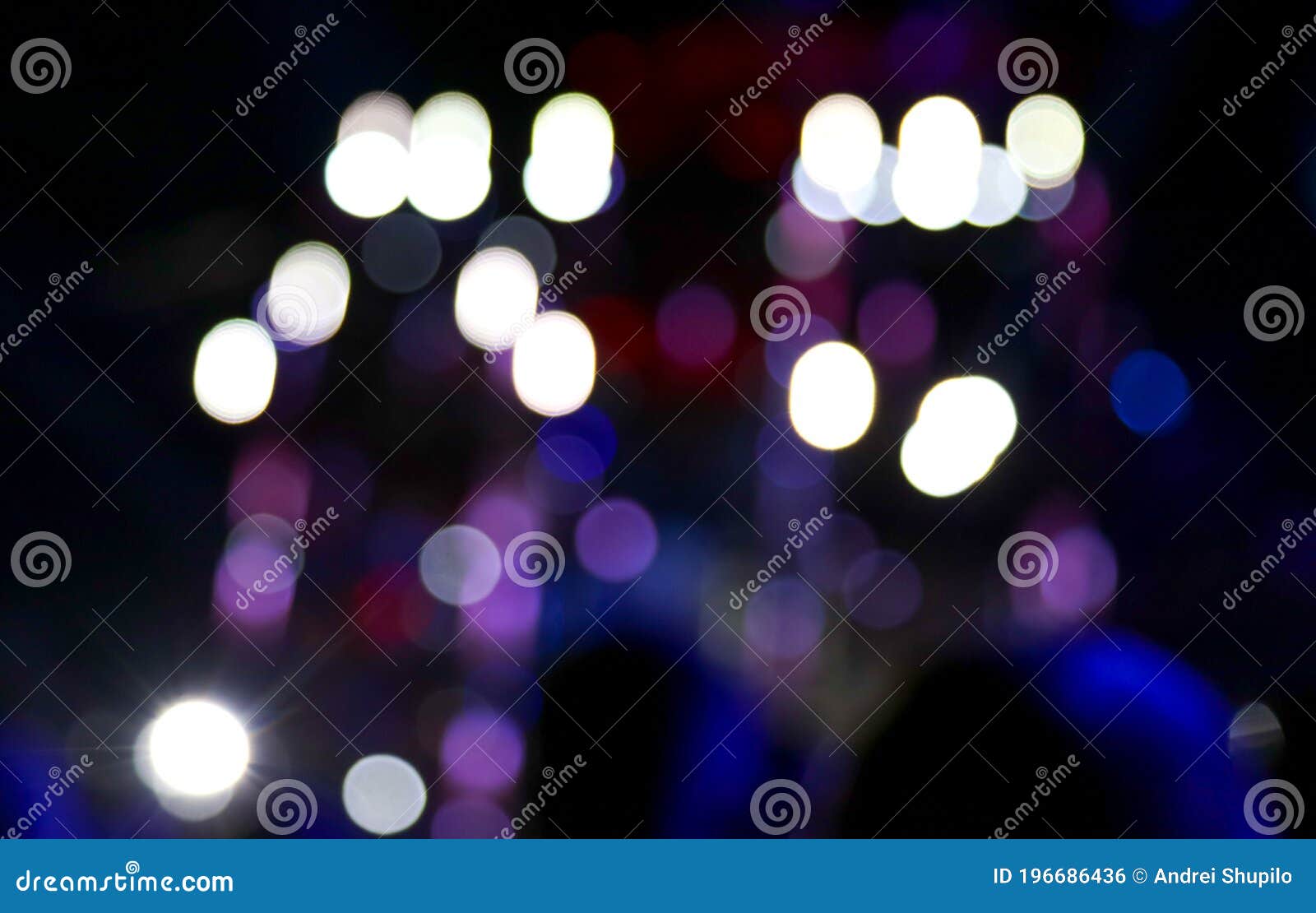 Bokeh from the Light from the Stage of a Rock Concert Stock Photo ...