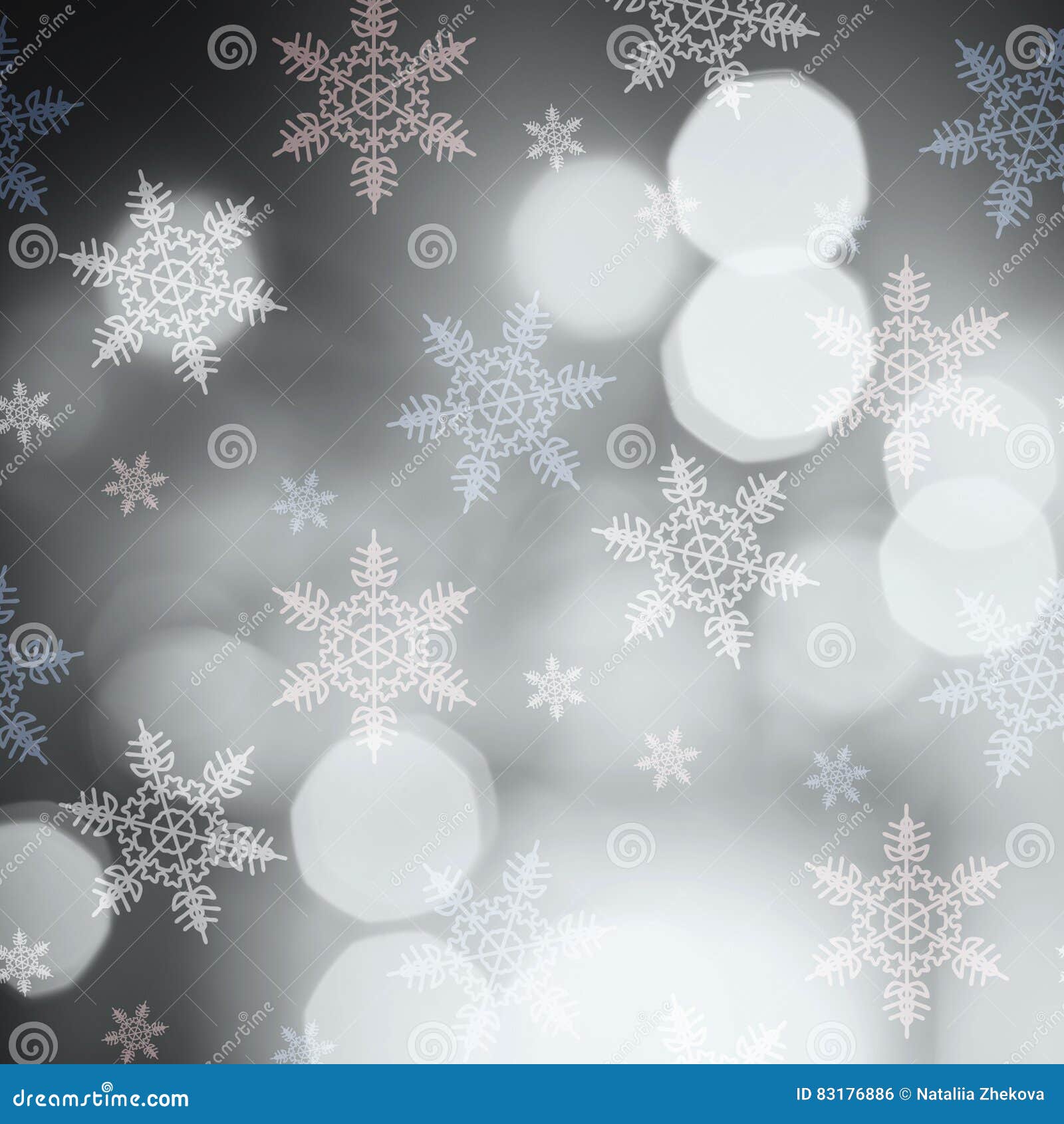Bokeh Lights Beautiful Christmas Background. Stock Illustration ...