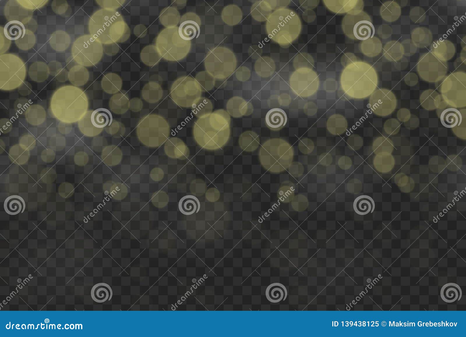 Bokeh Lights Effect Isolated Stock Illustration - Illustration of ...