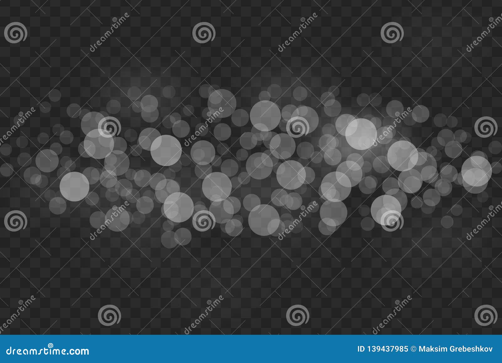 Bokeh Lights Effect Isolated Stock Illustration - Illustration of glow ...