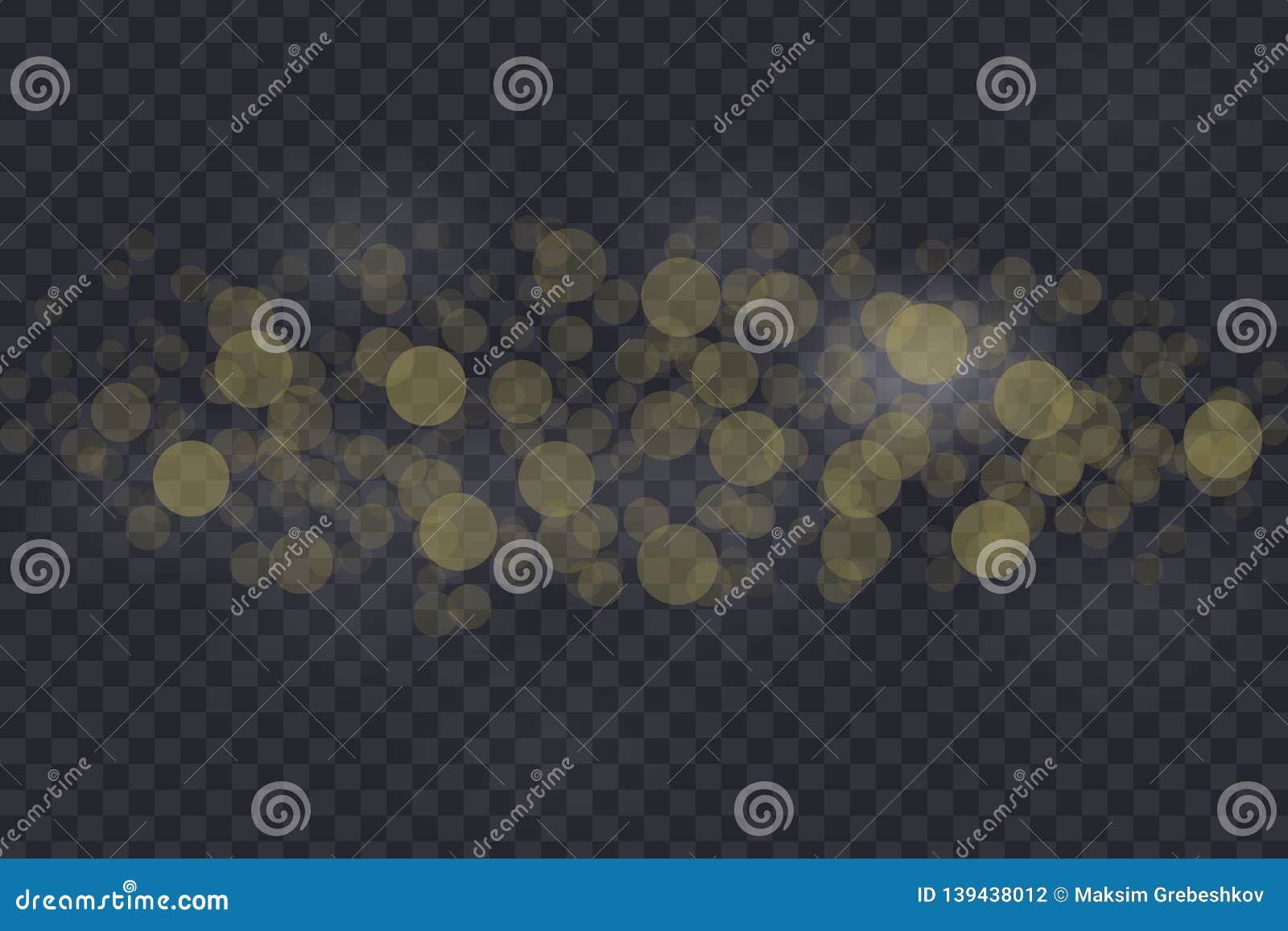 Bokeh Lights Effect Isolated Stock Illustration - Illustration of color ...
