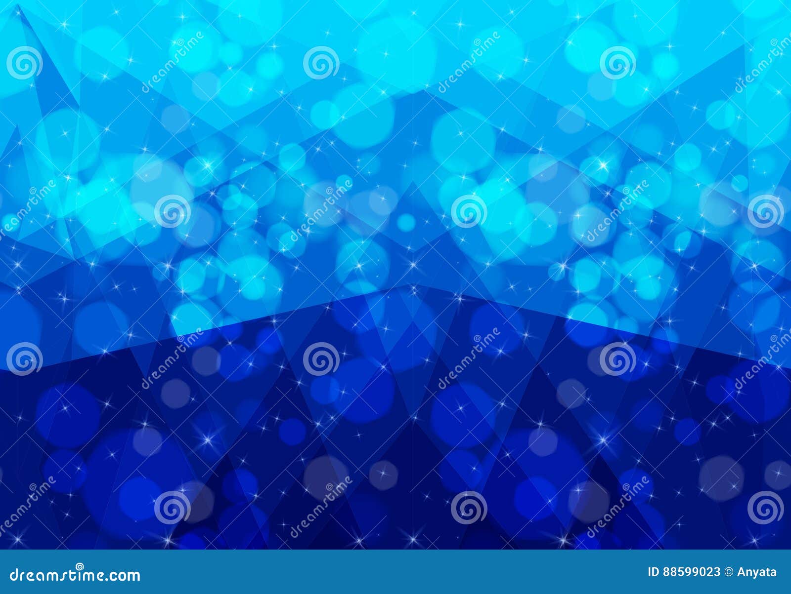 Bokeh and low poly ocean stock vector. Illustration of backdrop - 88599023