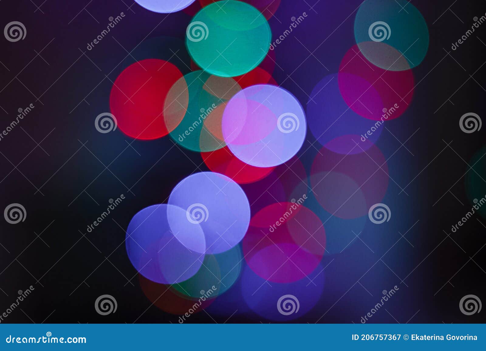 Bokeh Multi Colored Backdrop Lights. Abstract Background. Stock Image ...