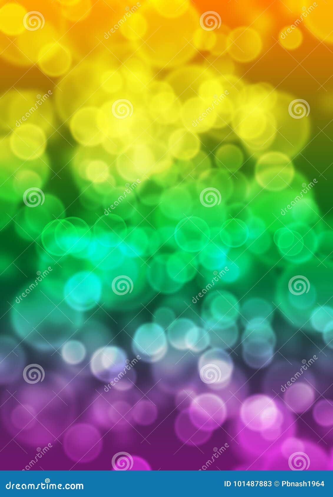 Bokeh Multi Coloured Colored. Stock Illustration - Illustration of ...