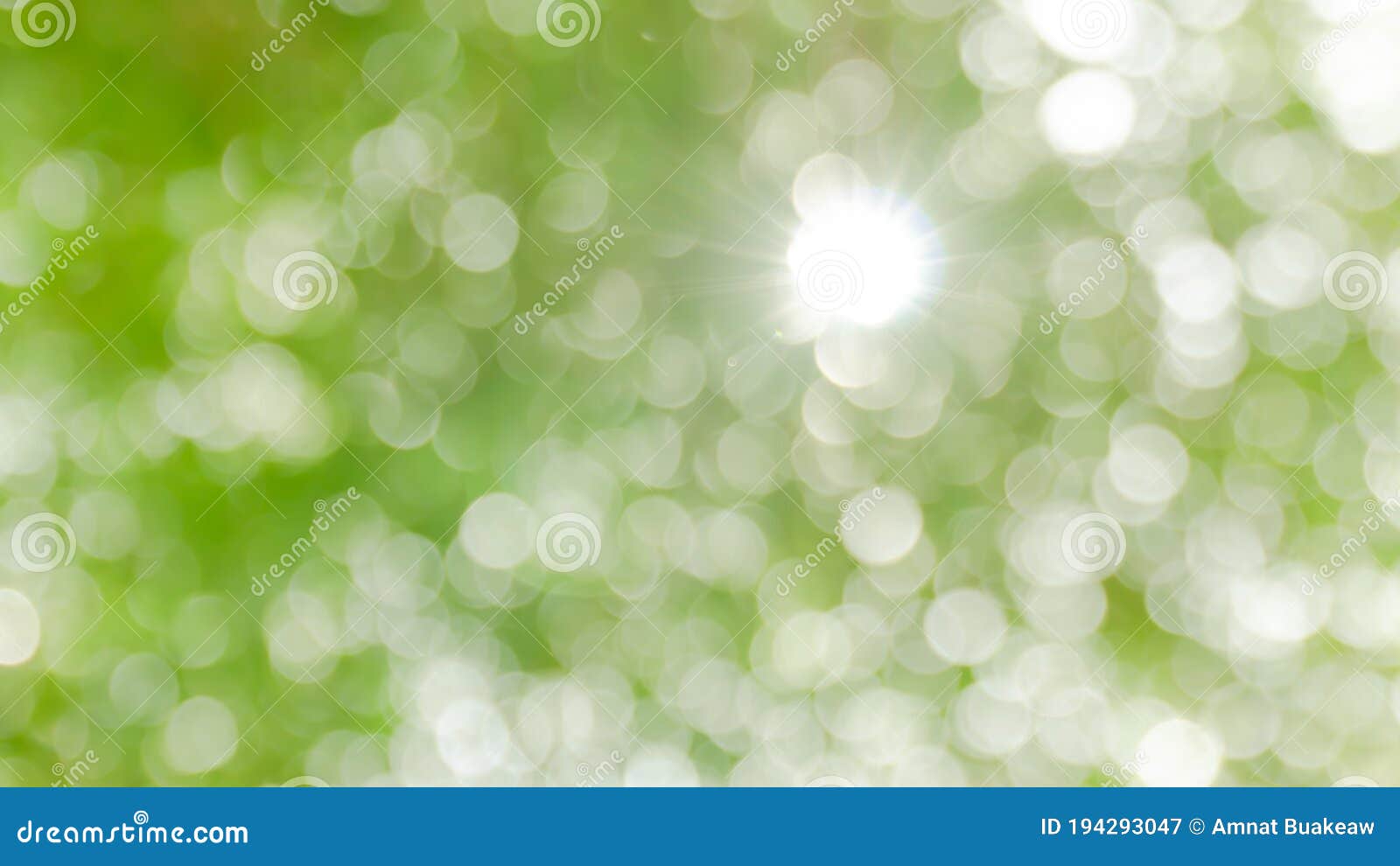 Bokeh Nature Green and Light Sunshine for Background, Blurred Bokeh ...