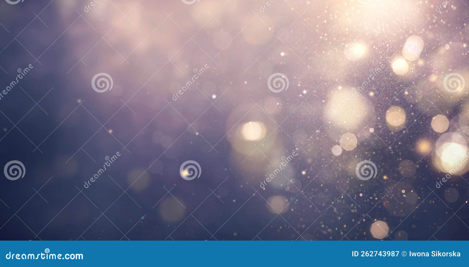 Bokeh Overlay with Glowing Particles Stock Illustration - Illustration ...