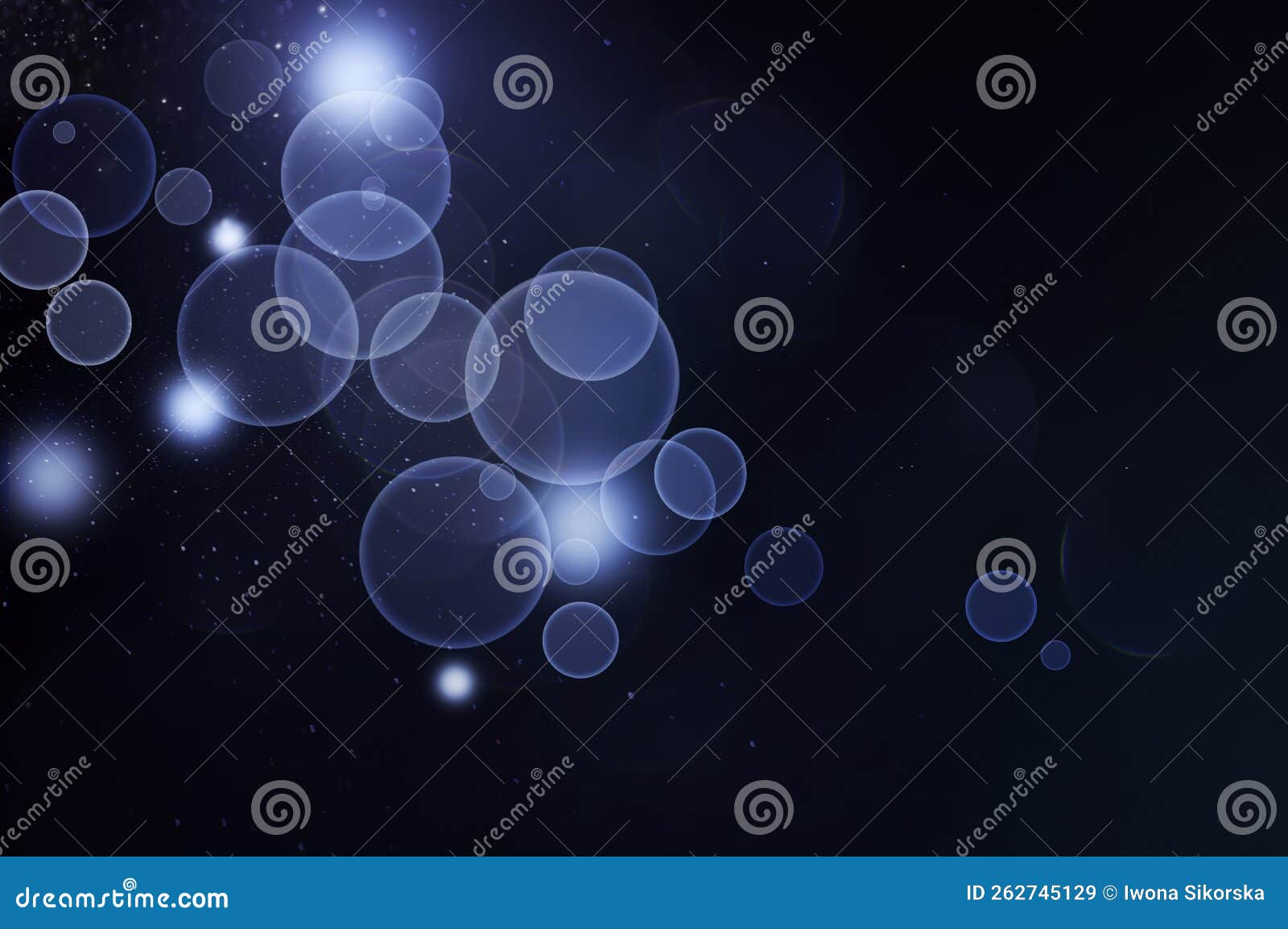 Galactic Bokeh Background, Bokeh Overlay Stock Illustration ...