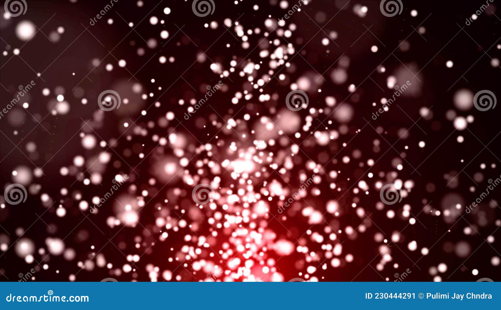 Bokeh Particles Floating Motion Background, Red Particles Floating ...