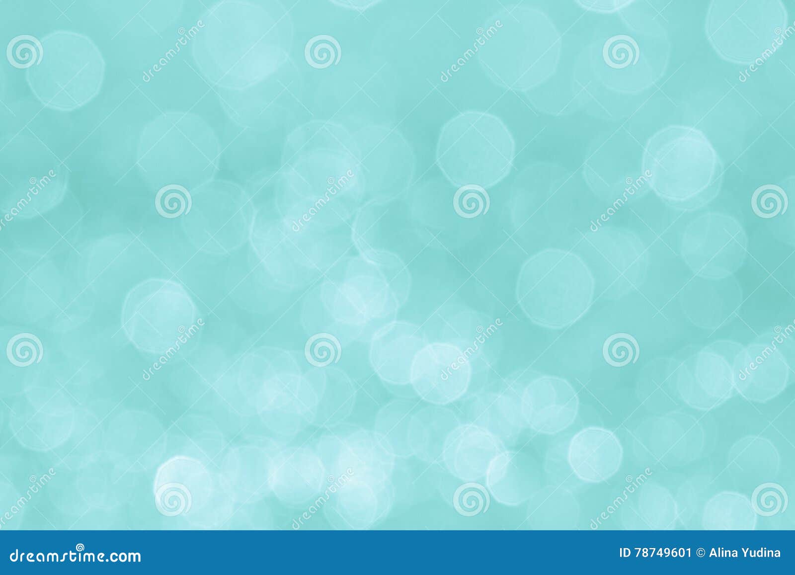 Bokeh Soft Pastel Aqua Background with Blurred White Lights. Stock ...