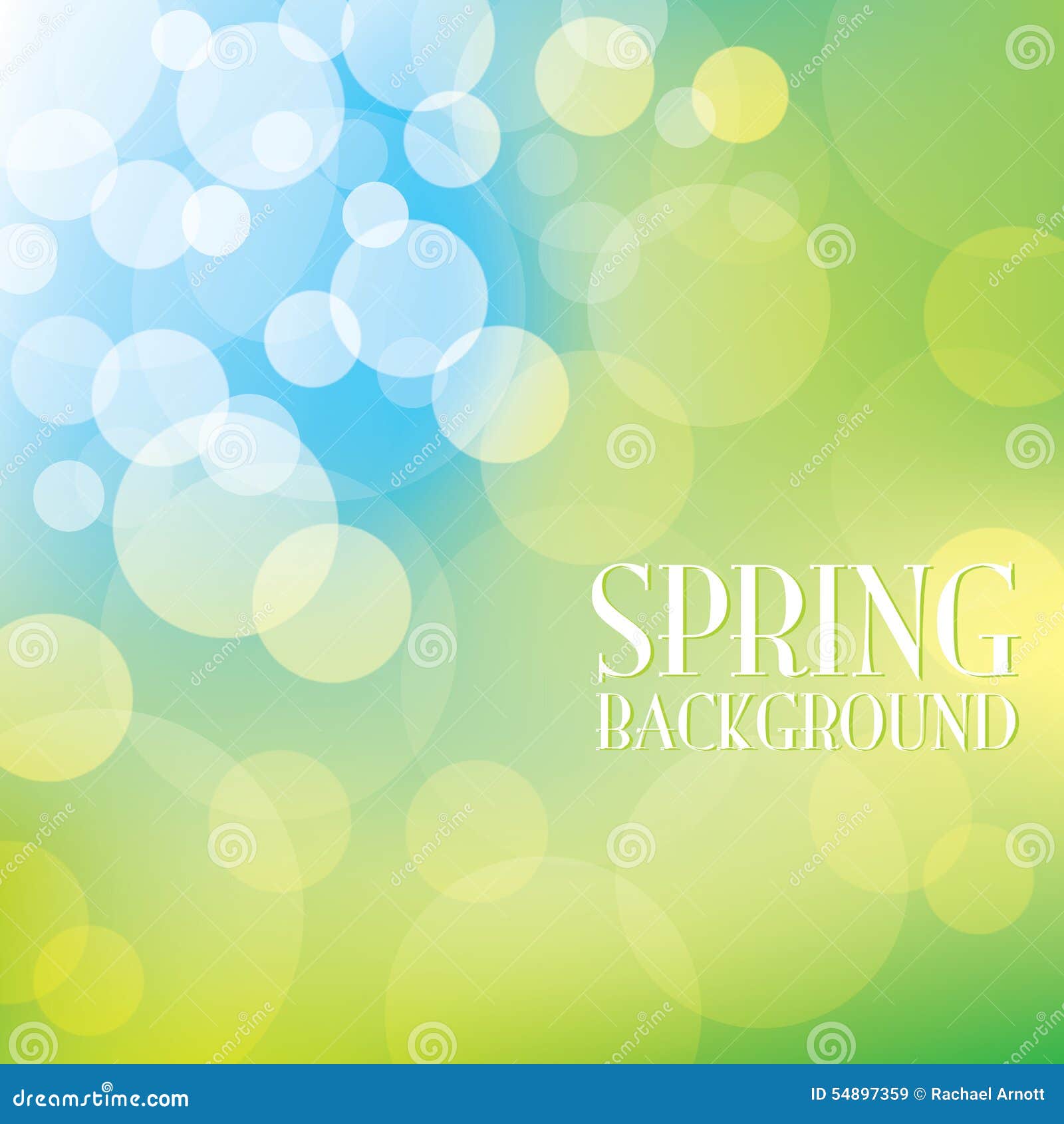 Bokeh Spring Background stock vector. Illustration of bright - 54897359