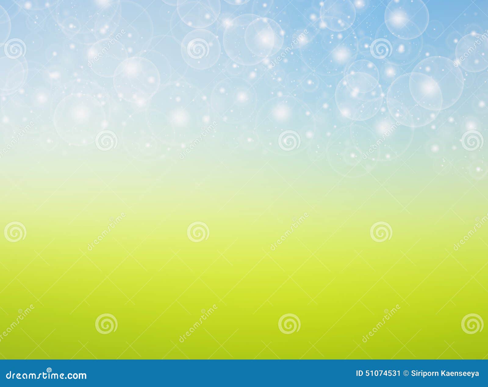 Spring Bokeh Green Blue Background Stock Image - Image of banner, grass ...