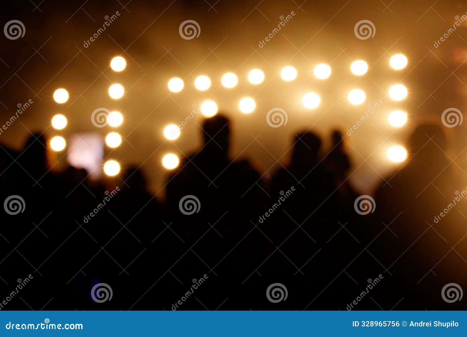 Bokeh of a Stage at a Concert. Abstract Background Stock Photo - Image ...