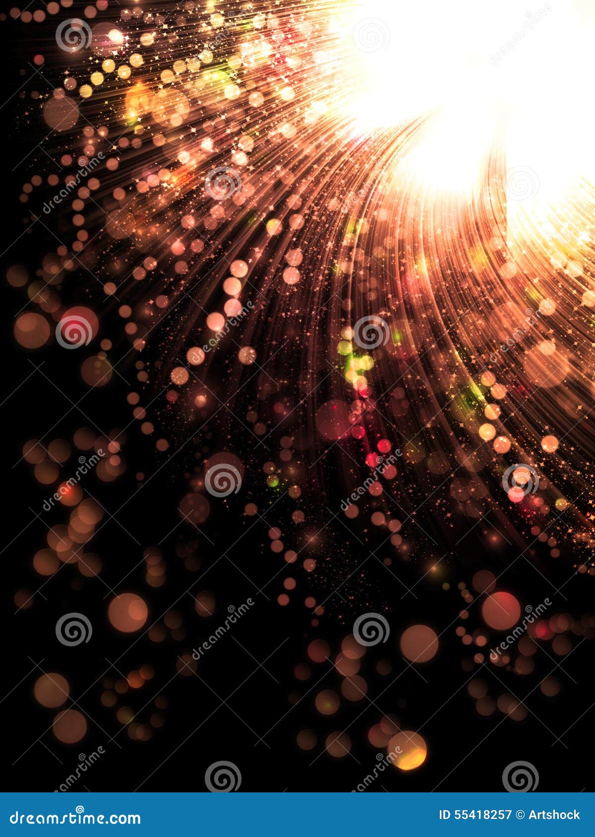 Bokeh and Star stock illustration. Illustration of background - 55418257