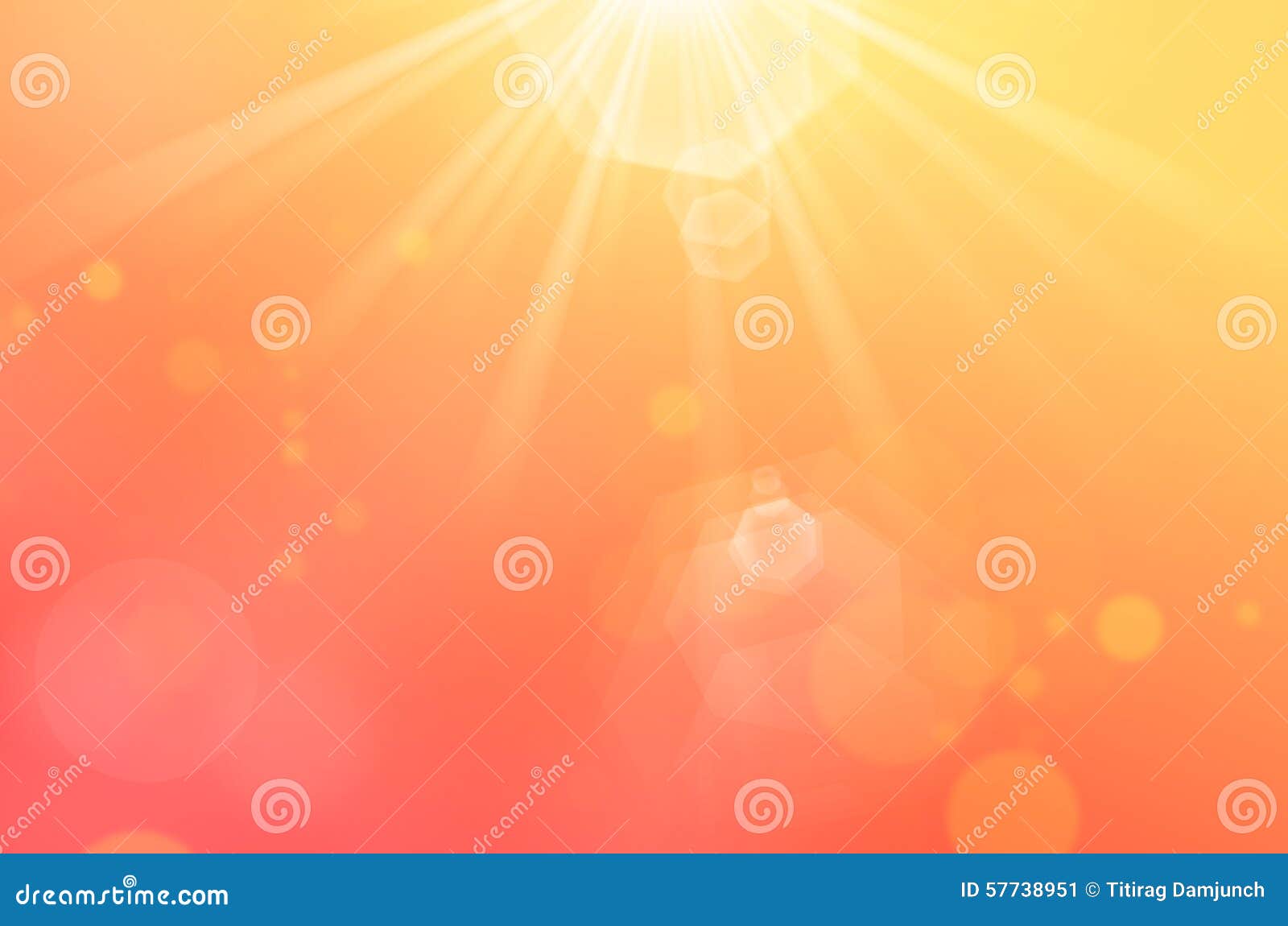 Bokeh Sunlight Abstract Background. Stock Illustration - Illustration ...