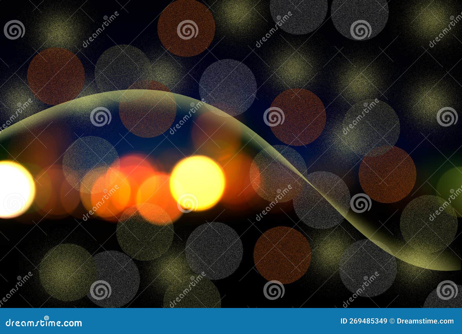 Bokeh Visual Design, Vivid Pattern, Fluorescent Decoration Stock Image ...