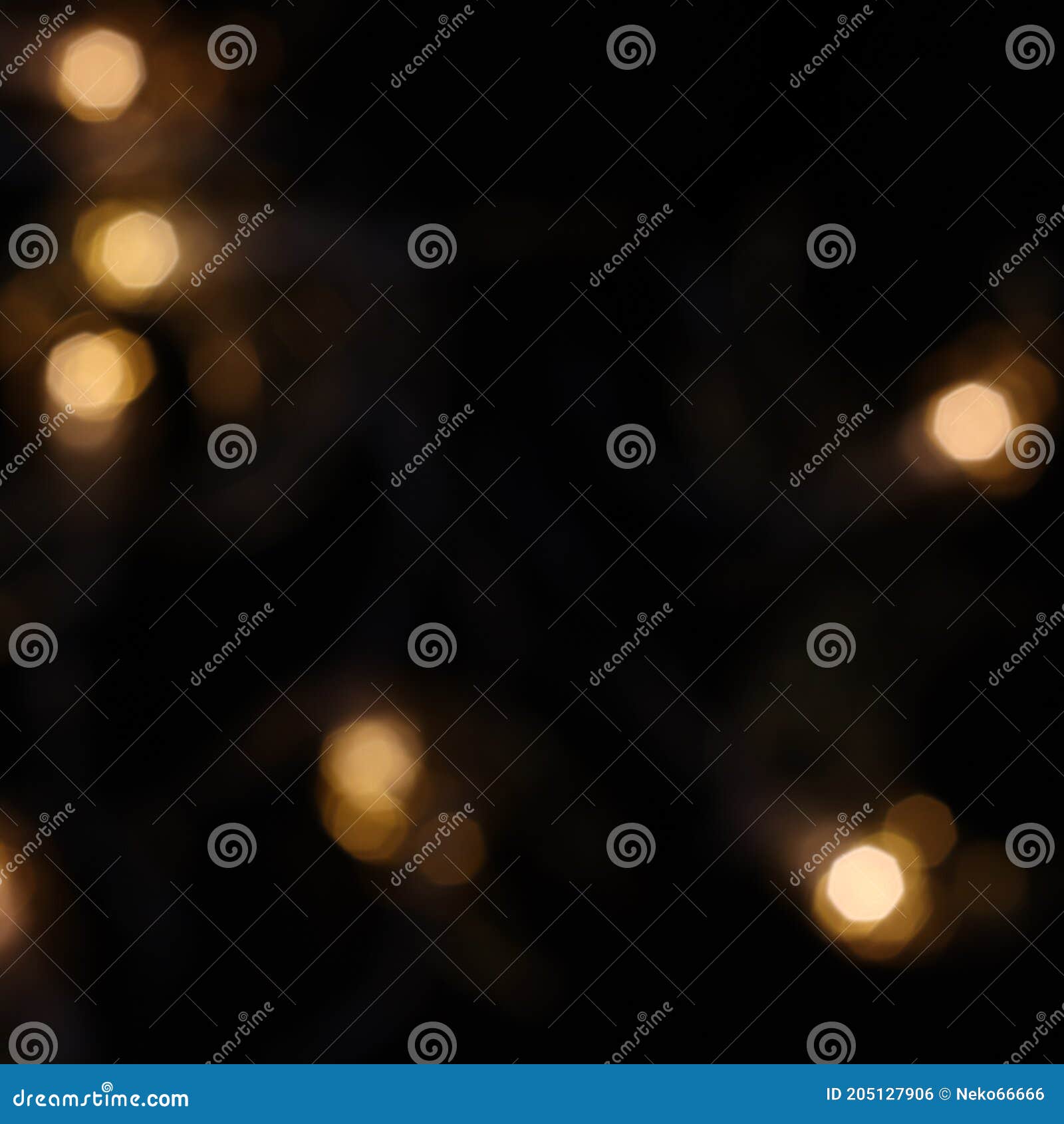 Bokeh Warm Light on Black Background Overlay Stock Photo - Image of ...