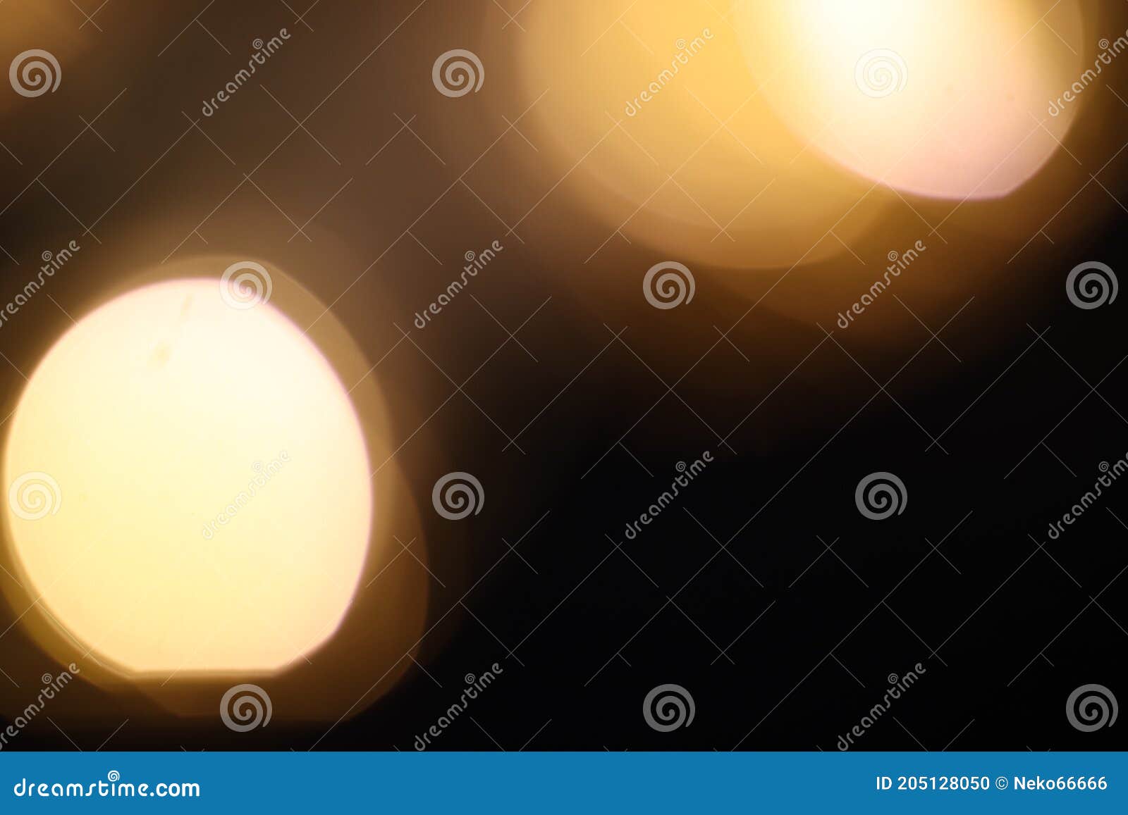 Bokeh Warm Light on Black Background Overlay Stock Photo - Image of ...