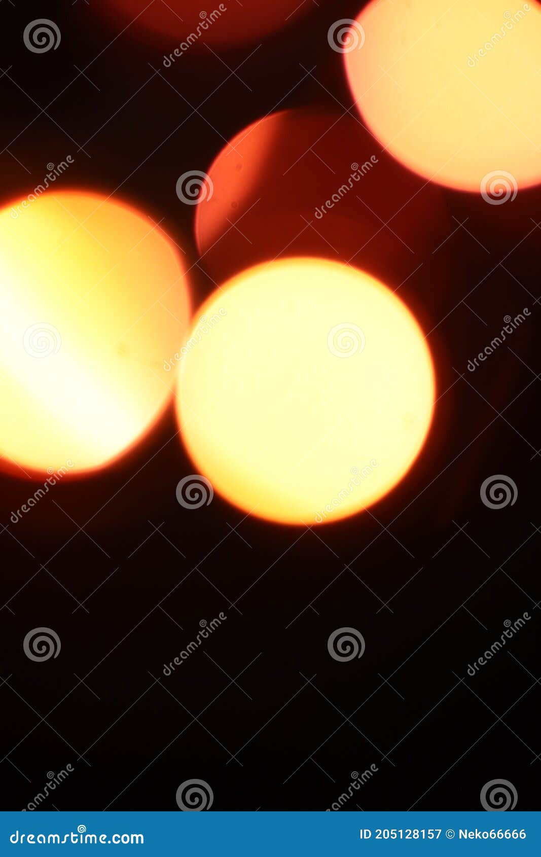 Bokeh Warm Light on Black Background Overlay Stock Image - Image of ...