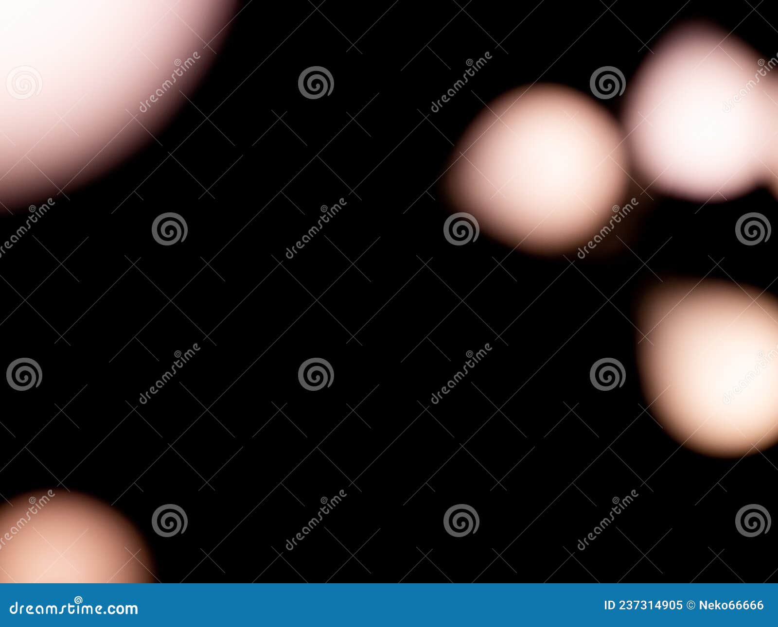 Bokeh Warm White Light on Black Background Overlay Stock Image - Image ...