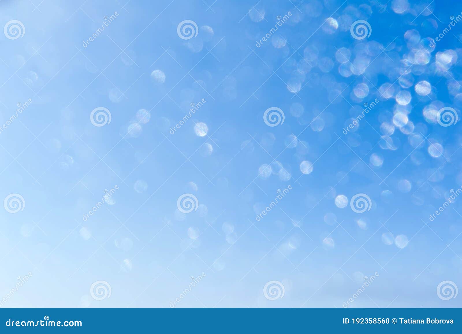 Bokeh on White and Blue Gradient Background Stock Photo - Image of ...
