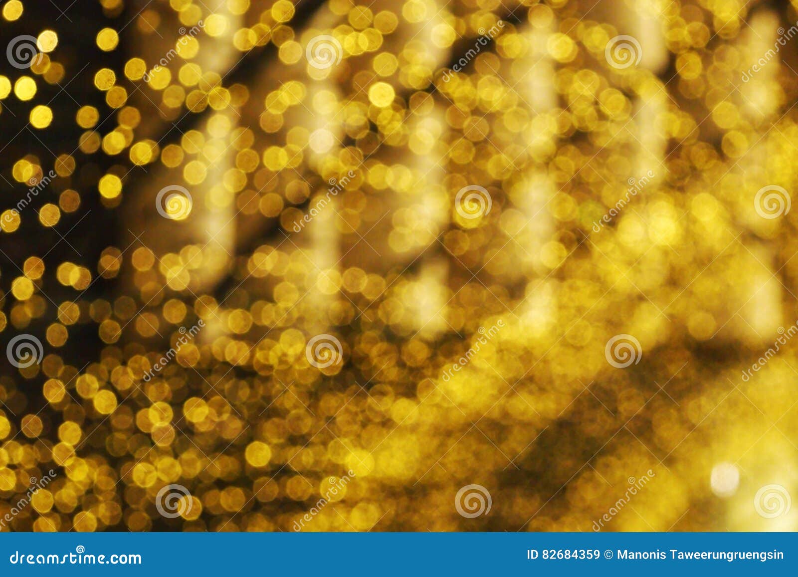 Bokeh from Yellow LED Lights Background Stock Image - Image of glitter ...