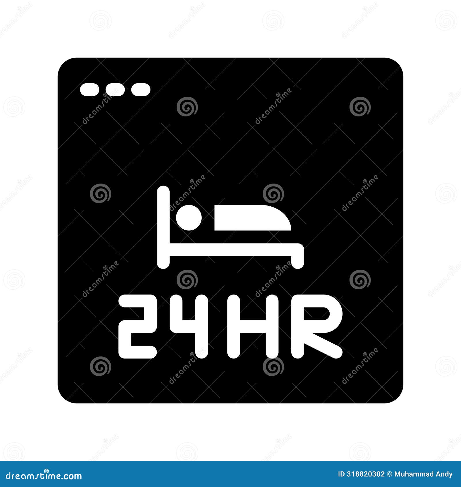 Boking Service Solid Icon. Hotel Room Check in Symbol Graphic Design ...