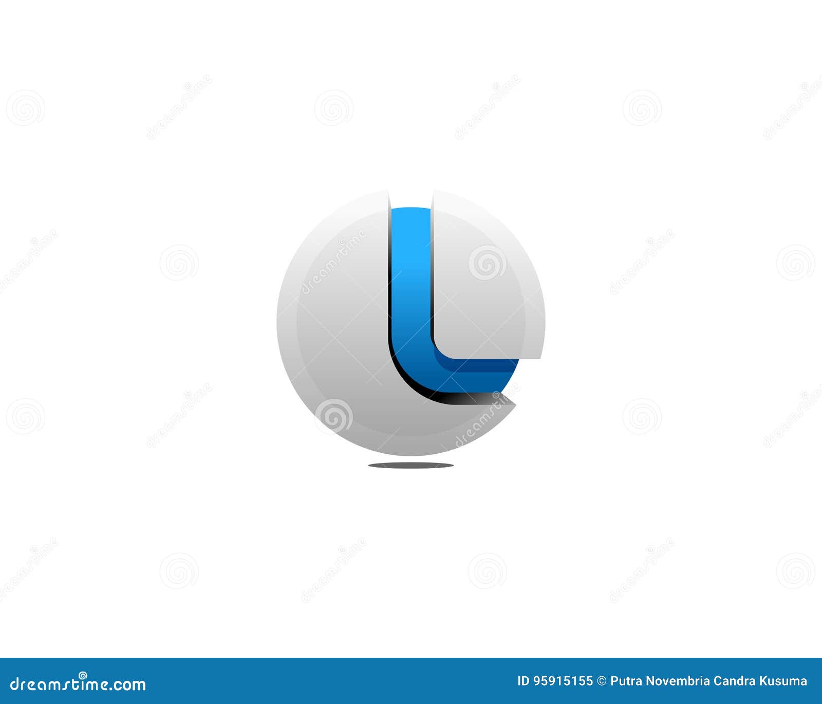 Bokstav L Symbol Logo Design Element Vektor Illustrationer ...