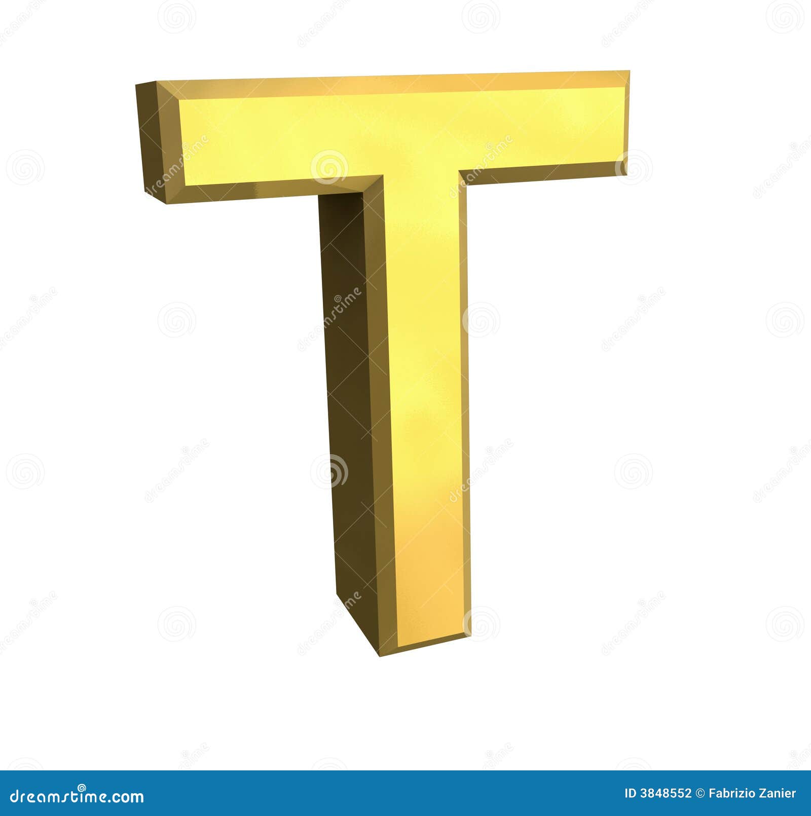 Bokstav t för guld 3d stock illustrationer. Illustration av engelskt ...