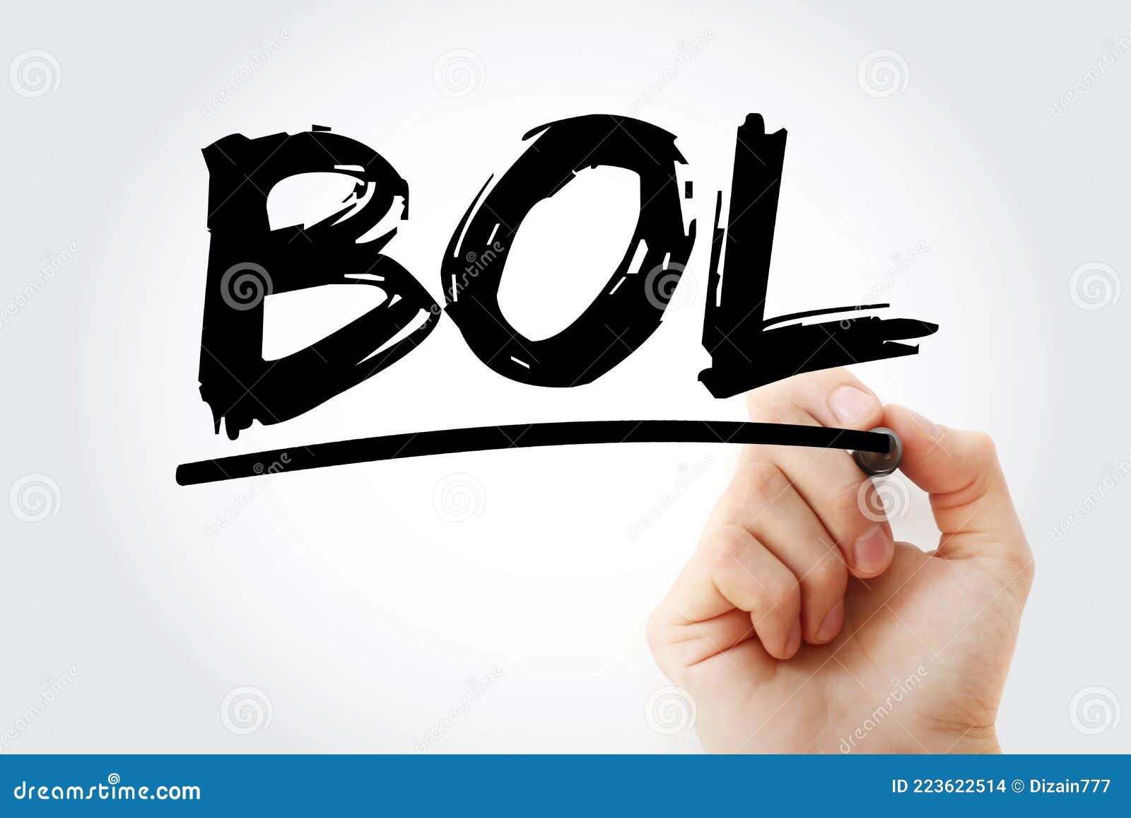 BOL - Beginning of Life Acronym with Marker, Concept Background Stock ...