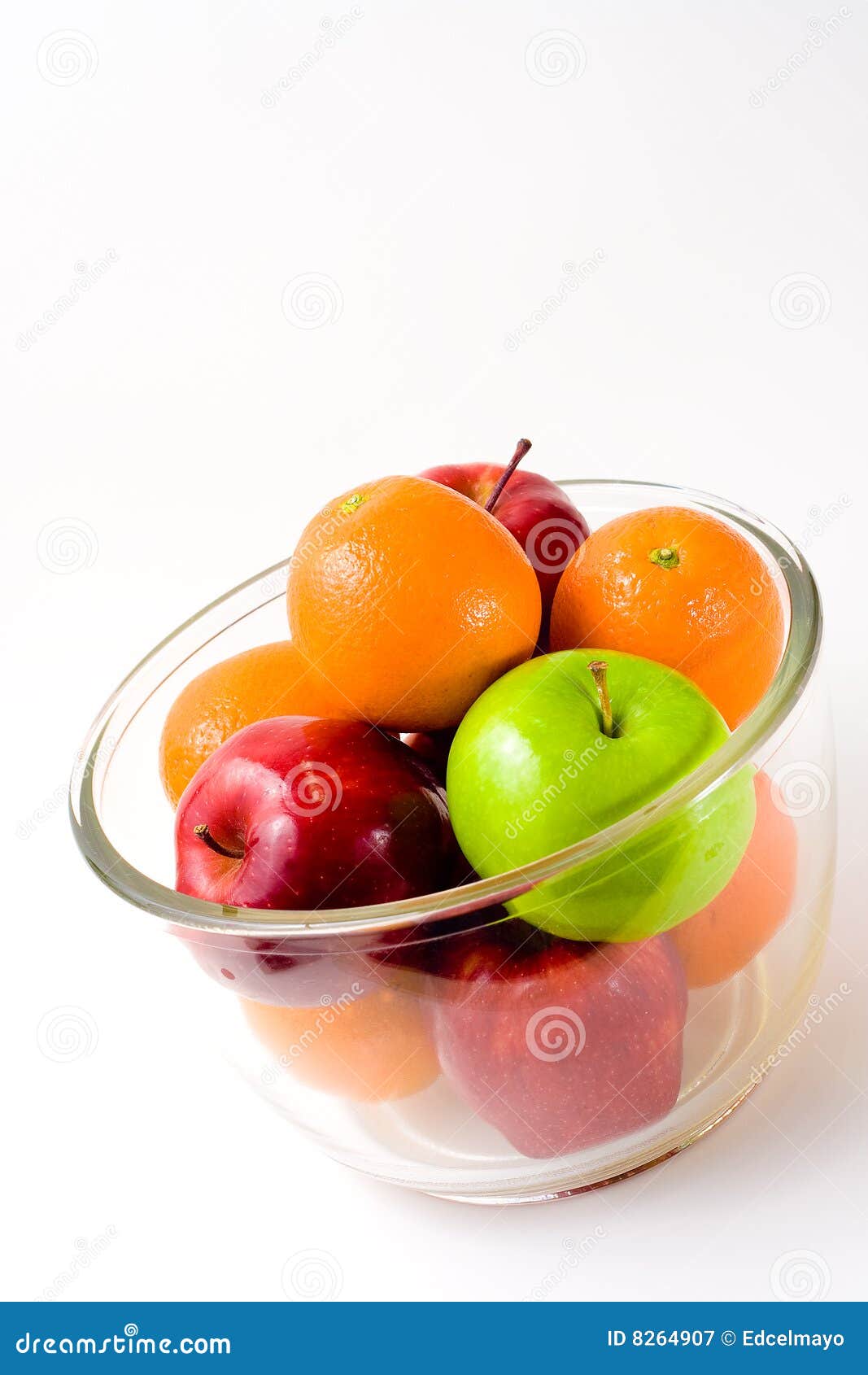 Bol De Fruit (pommes Et Oranges) Image stock - Image du différence ...