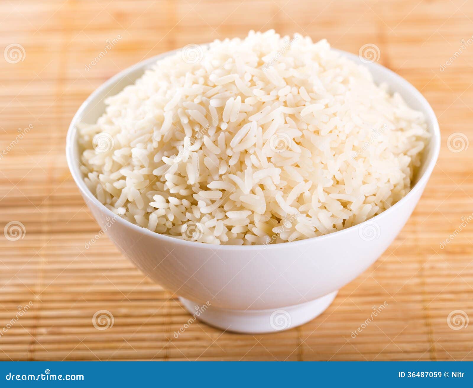 Bol de riz image stock. Image du céréale, déjeuner, texture - 36487059